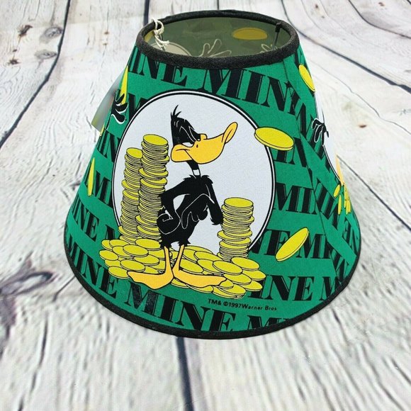 Warner Bros. | Accents | Vintage Looney Tunes Lampshade Green Daffy ...